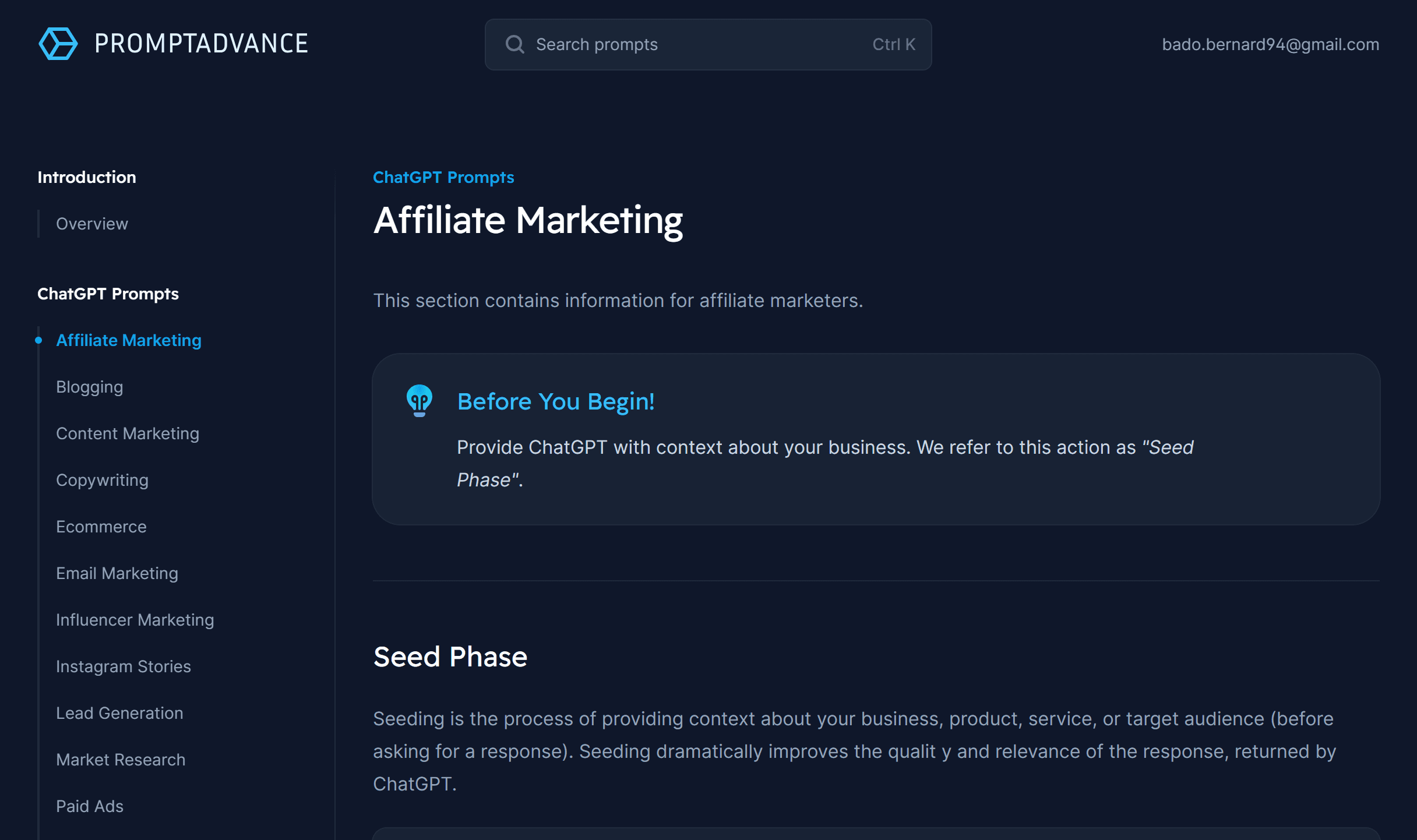 Prompt Advance | Get Prompt Advance